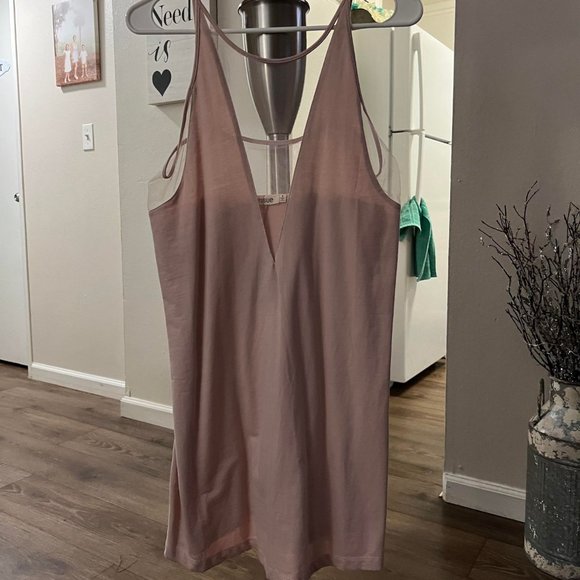 essue | Dresses | Light Pink Mesh Mini Dress | Poshmark